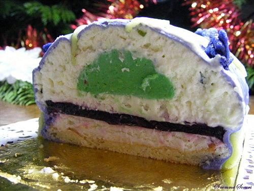 Bûche aux fruits rouges, pistache et citron vert - Paperblog