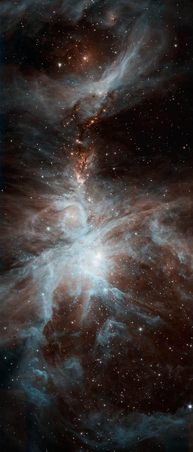 La nébuleuse d’Orion photographiée dans l’infrarouge par le télescope ...