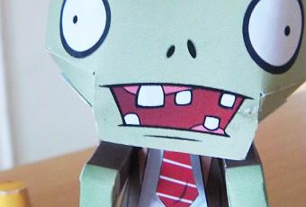 Papercraft ‘Plants Vs Zombies’ | À Découvrir