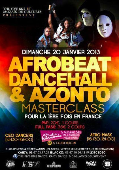 Stages de danse azonto : c.e.o. dancers et afro mask | À Voir