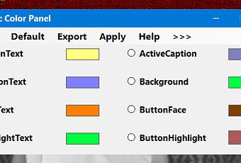 Classic Color Panel | À Voir