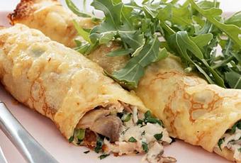 Crêpes au poulet et champignons | À Découvrir