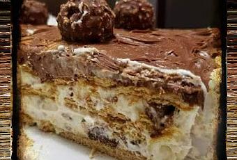 Gâteau frigidaire aux Ferrero Rocher | À Découvrir